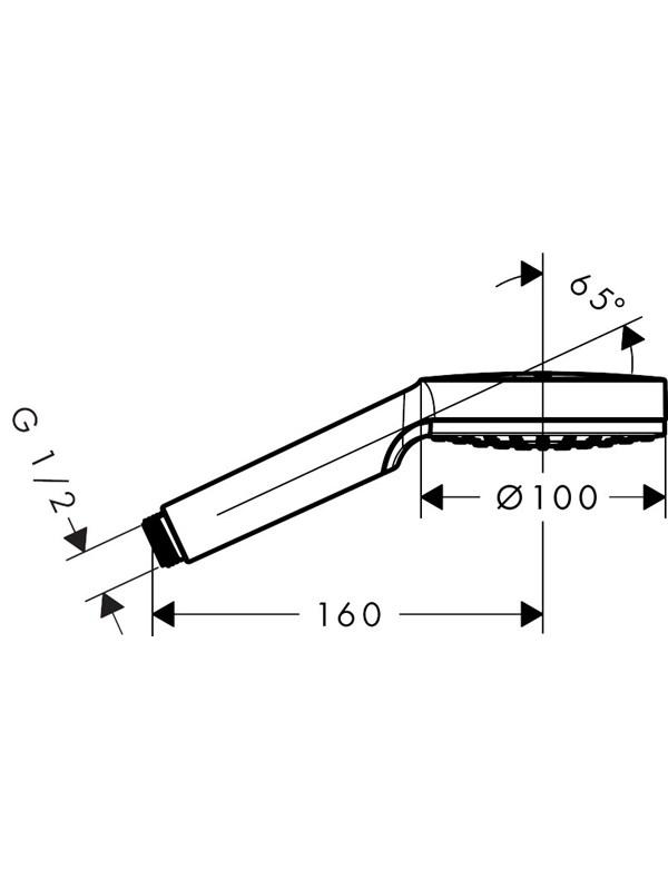 Hansgrohe tuš ručica – Crometta 100 EcoSmart, 1jet – Vitos Webshop