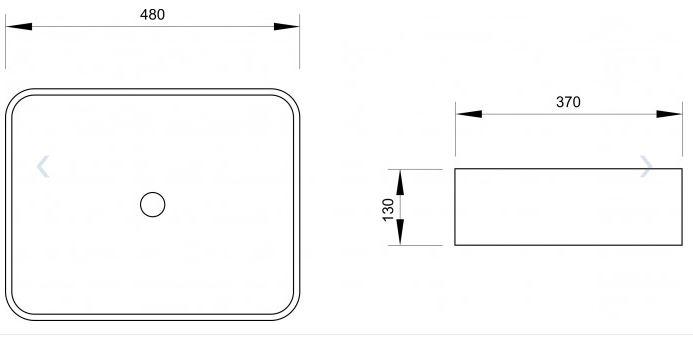 MINOTTI umivaonik nadgradni 480x370x130 – Vitos Webshop