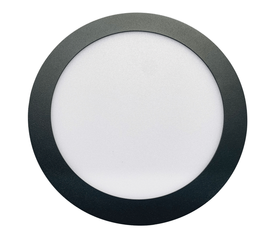 FEROTEHNA SLIM LED PANEL ROUND UGRADNI DARK GREY DIA120 6W 450LM 4000K ...