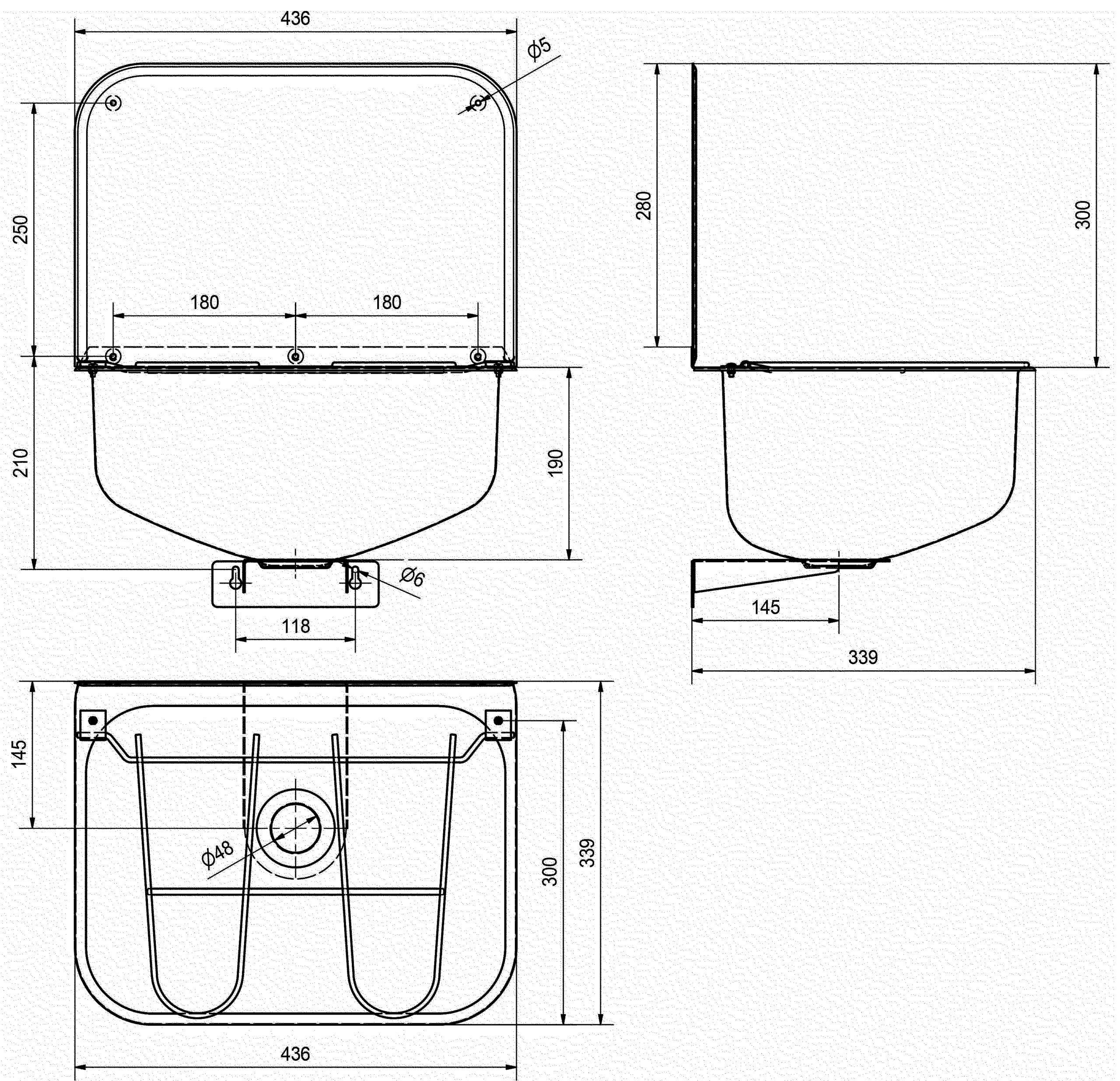 Umivaonik Vindabona inox Sirius KWC WB440COP – Vitos Webshop