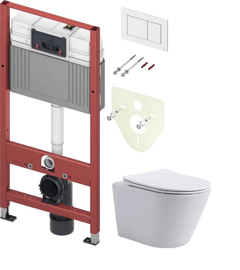 TECE SET ugradbeni vodokotlić sa bijelom tankom tipkom 9400413 + Armal STAR COMPACT WC ŠKOLJKA ...