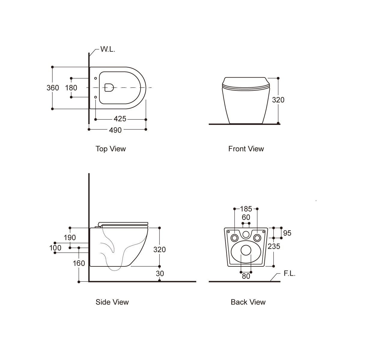 ARMAL SIRIUS WC ŠKOLJKA VISEĆA RIMFREE SA SJEDALOM SOFTCLOSE/QUICKRELEASE BIJELA COMPACT – Vitos ...