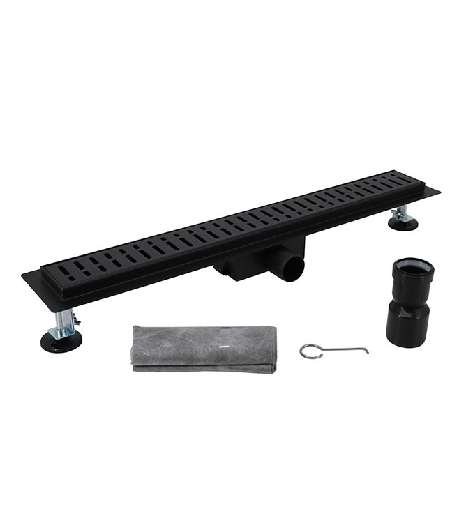 PROFIL M tuš kanalica inox WAVE 700 crno – Vitos Webshop